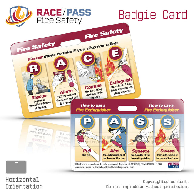 RACE/PASS Fire Safety Badgie Cards – RACE/PASS Fire Safety Solutions