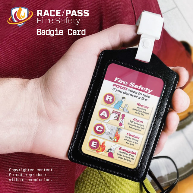 RACE/PASS Fire Safety Badgie Cards – RACE/PASS Fire Safety Solutions